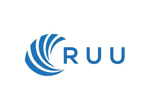 Ruu Letter Logo Design On White Background Ruu Creative Circle Letter