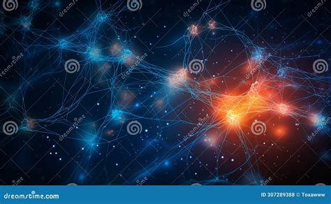 Neural Network Abstract Image Depicting Connectivity And Complexity