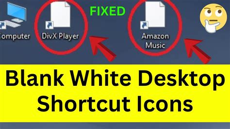 How To Fix Blank White Desktop Shortcut Icons In Windows 11 10 Pc Or Laptop Easiest Way Youtube