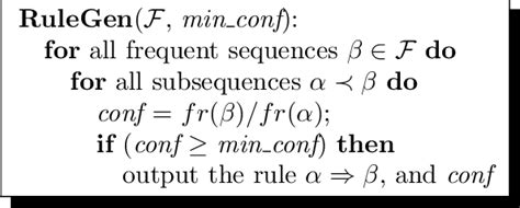 rule generation algorithm download scientific diagram