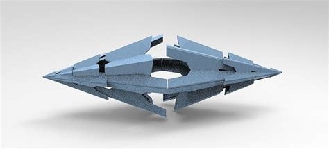 sci fi crystal shard 1 3d model cgtrader