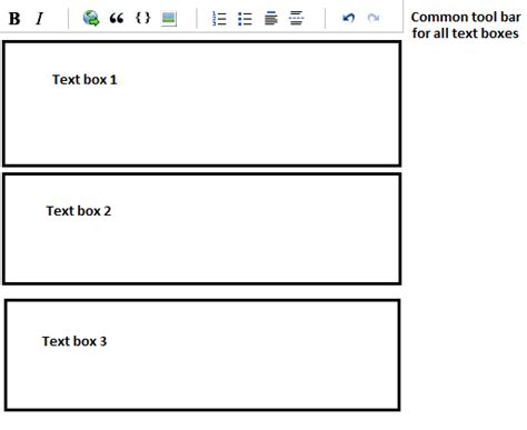 Javascript Rich Text Editor For Multiple Text Boxes Stack Overflow