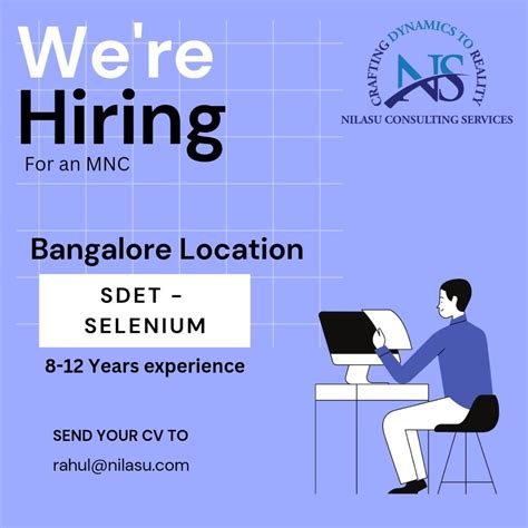 Rahul M On Linkedin Sdet Sdetjobs Seleniumautomation Seleniumtesting Immediatejoiners…