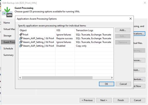 Disable Application Aware Processing Veeam At Tarah Gordon Blog
