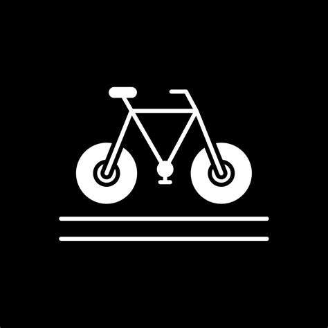 Bicyle Glyph Inverted Icon 42707882 Vector Art At Vecteezy