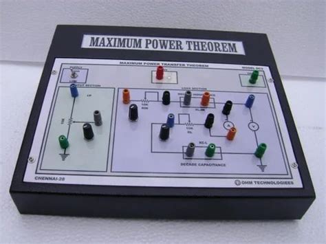 OHM TECHNOLOGIEES Maximum Power Transfer Theorem For Educational