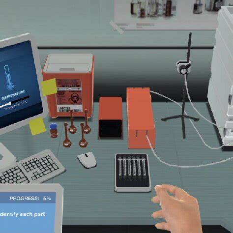 Capture d écran de la simulation virtuelle Labster HPLC Download Scientific Diagram