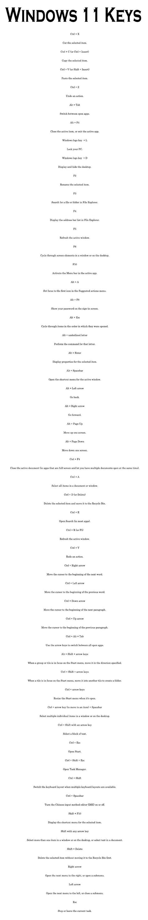 Windows Shortcut Keys