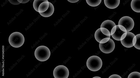 Stockvideo 4k Abstract Flowing Circle Dots Background Gene Sequences Spheres Pellets Micro