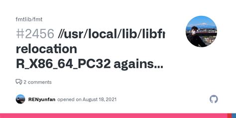 Usr Local Lib Libfmt A Format Cc O Relocation R X Pc Against Symbol Stderr Glibc