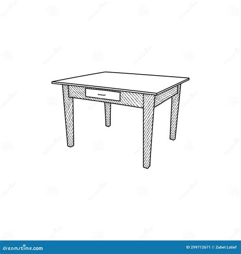 Drawer Box Die Cut Template Cartoon Vector 176429353