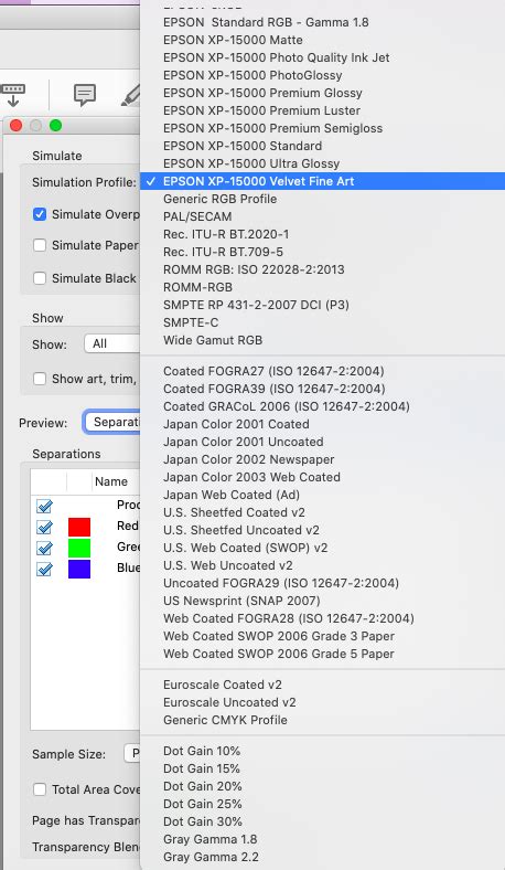 Solved Acrobat Pro Dc Output Preview Printer Profile S Adobe