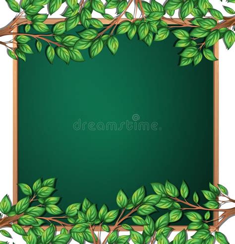 Wooden Tree Branch Frame Stock Vector Illustration Of Season 130994552