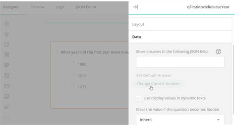 users cannot view a correct answer when survey creator is in read only