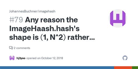 Any Reason The Imagehaash Hash S Shape Is N Rather Than N