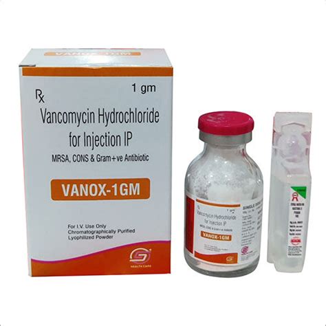 1 Gm Vancomycin Hydrochloride For Injection Ip General Medicines At