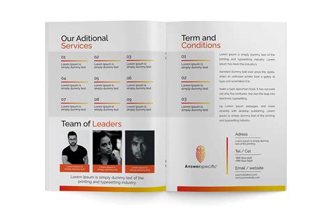 Brochure And Capability Statement Design Behance