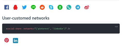 Minimal Social Buttons For Vuepress Vue Script