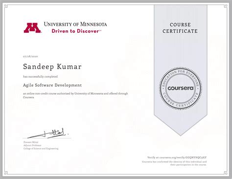 Coursera Agile Software Development Ppt