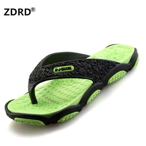 Zdrd Summer Men Designer Flip Flops Men Fashion Beach Shoes Lightweight Casual Slip Resistant