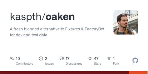 GitHub Kaspth Oaken A Fresh Blended Alternative To Fixtures FactoryBot For Dev And Test Data