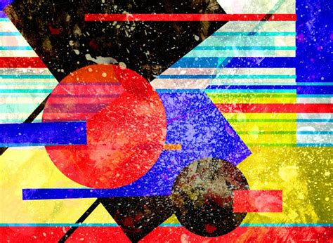 Abstract Multi Colored Background Of Geometric Objects Stock Illustration Illustration Of