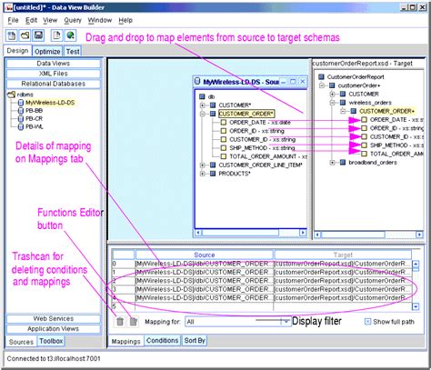 Data View Builder GUI Reference