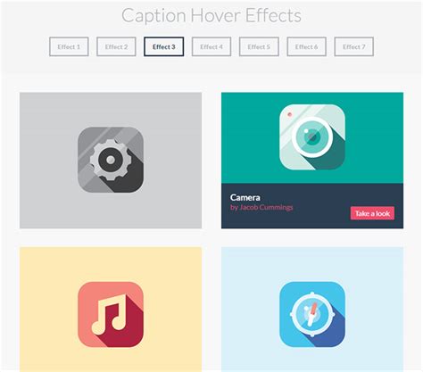 Интересные Hover эффекты для изображений кнопок ссылок