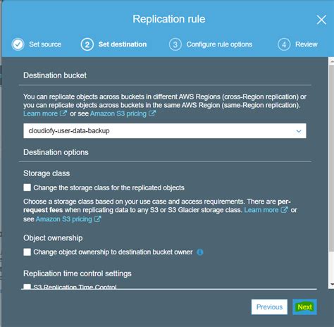 How To Configure Cross Region Replication
