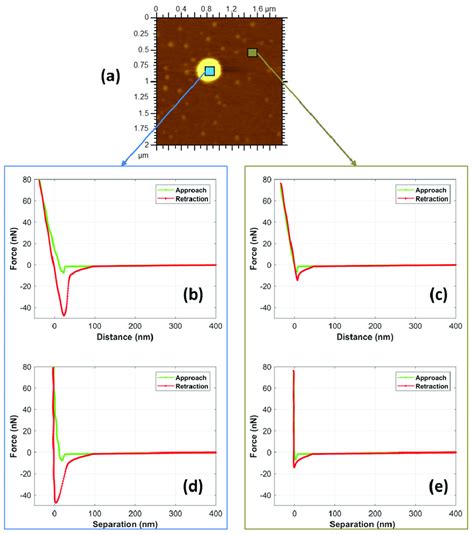 A 2d Afm Image Indicating The Location Where Bc Force Distance Download Scientific Diagram