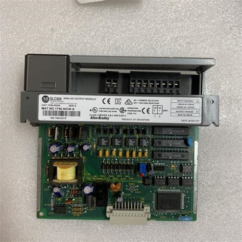 AB NIO I OUTPUT MODULE SLC POINT ANALOG YEAR WARRANTY NEW