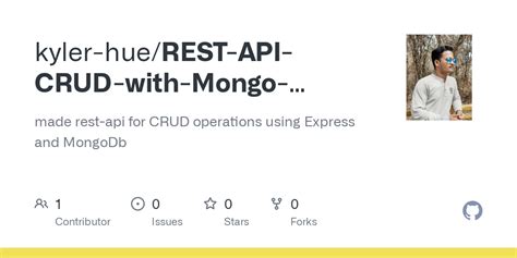 github kyler hue rest api crud with mongo express made rest api for