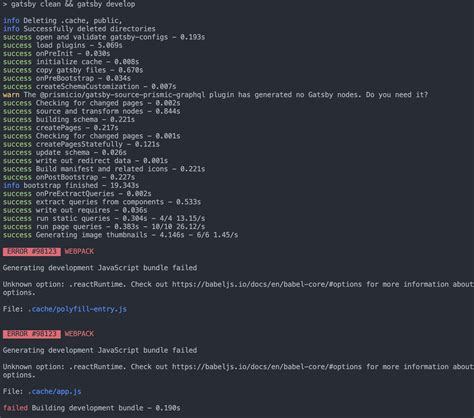 Unknown Option Reactruntime · Issue 26736 · Gatsbyjs Gatsby · Github