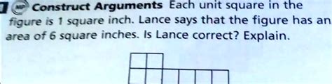 Get Answer Construct Arguments Each Unit Square In The Figure Is 1