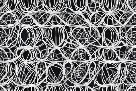 Premium Photo Vector Seamless Pattern Irregular Abstract Grid Texture Free Hand Drawn Trellis