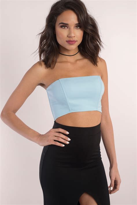 Cute White Crop Top Strapless Top White Top Ivory Crop Top 7 Tobi Us