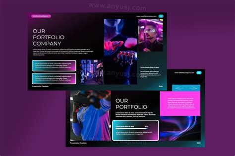 现代科技未来极简企业项目品牌设计展示幻灯片ppt演示文稿设计模板artificial Intelligence Powerpoint Template 安鱼设计资源丨优质平面设计资源共享站