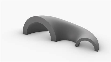 Quarter Donut Geometry 3d Turbosquid 2188322