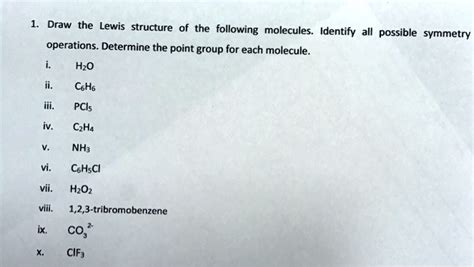 Draw The Lewis Structure The Following Molecule… Solvedlib