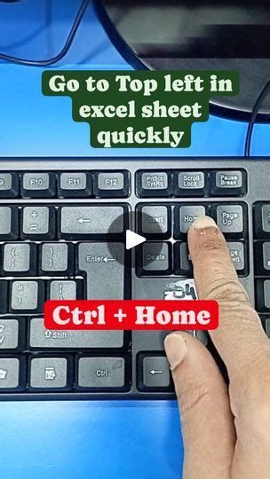 86k Views · 560 Reactions Excel Shortcut Keys How To Go Top Left In Excel Sheet Quickly