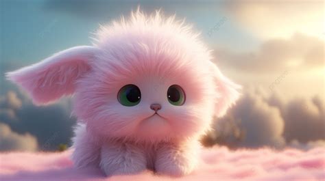귀여운 흰색 작은 솜털 소녀 벽지 라스 핑크 모피 솜사탕 구름 배경 일러스트 및 사진 무료 다운로드 Pngtree