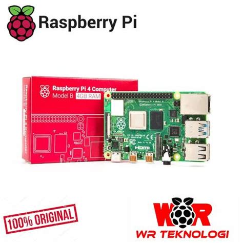 Jual Raspberry Pi 4 Model B Ram 4GB Kota Tangerang WR Teknologi Tokopedia