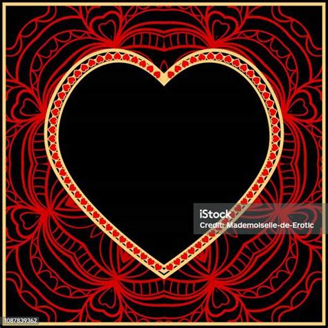 발렌타인 하트와 꽃 패턴 배경 벡터 일러스트입니다 웨딩 카드에 대 한 인사말 서식 파일 디자인 0명에 대한 스톡 벡터 아트 및 기타 이미지 Istock