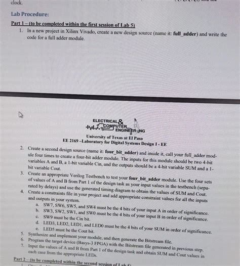 Solved Objectives 1 To Gain Experience Of Modular Design In Chegg Com