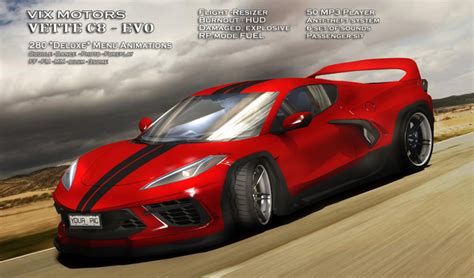 Second Life Marketplace Vix Motors Vette C8 Evo