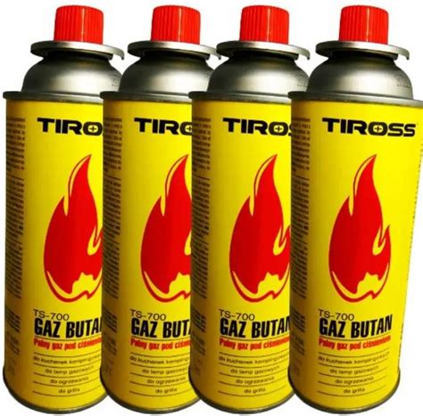 Баллон газовый Tiross (Тирос) 400 мг TS-700 БУТАН 227 г для горелки ...