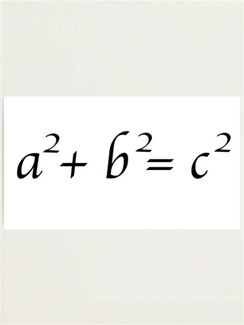 Cartoon Pythagoras Theorem A2 B2 C2 Png File Photographic Print For