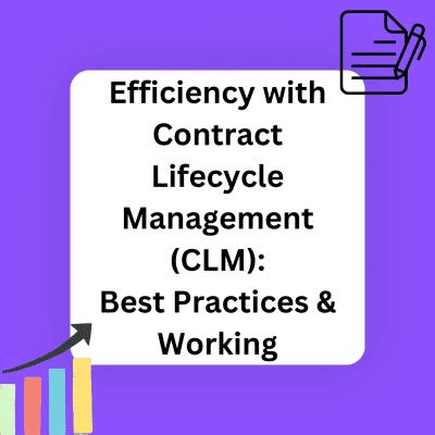 Efficiency With Contract Lifecycle Management CLM Best Practices
