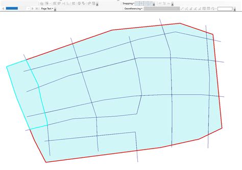 Arcgis Desktop Dividing Area Into Polygons From Road Network Using Arcmap Geographic