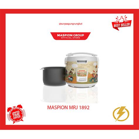 Jual Magic Com Maspion 1 8l Mrj 1892 Kota Surabaya Surya Agung